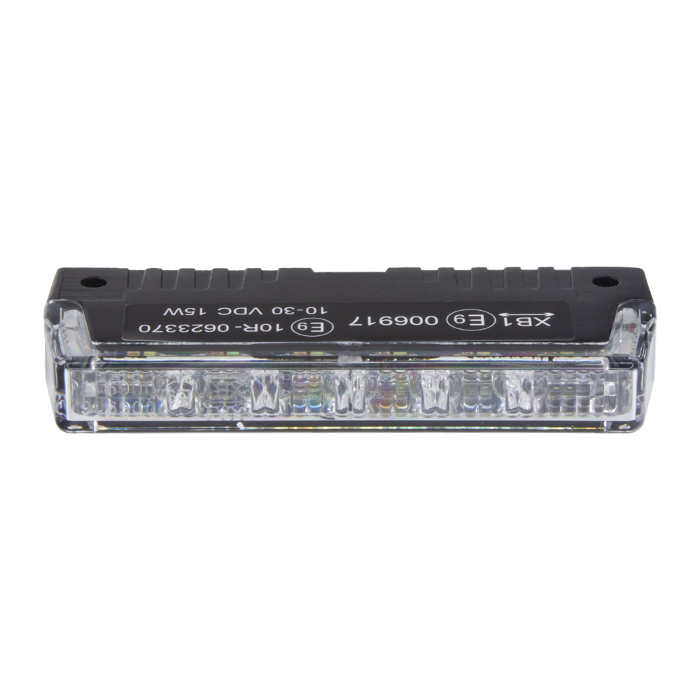 PROFI SLIM external LED warning light, for grille, red-blue, 12-24V ...