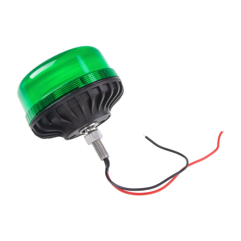 LED beacon, 12-24V, 36xLED green, screw mounted, ECE R10 :: Warning ...