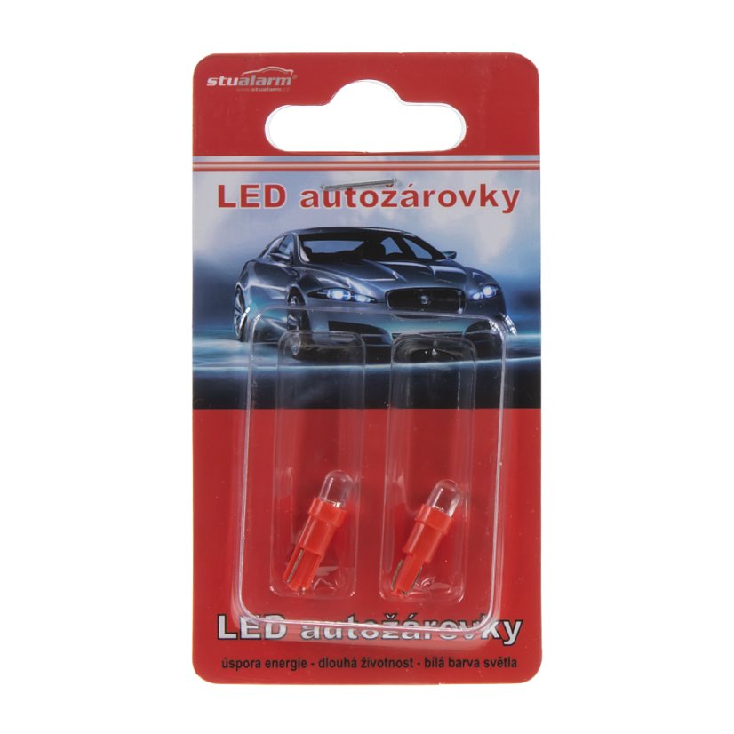 LED T5 red, 12V, 1LED :: Warning lights for cars