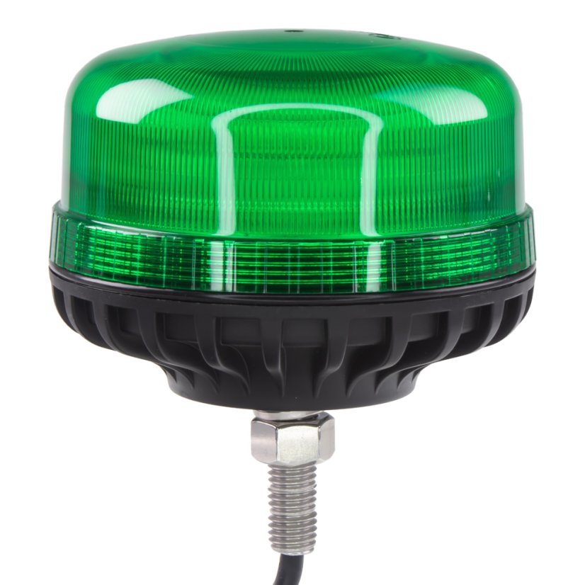LED beacon, 12-24V, 36xLED green, screw mounted, ECE R10 :: Warning ...