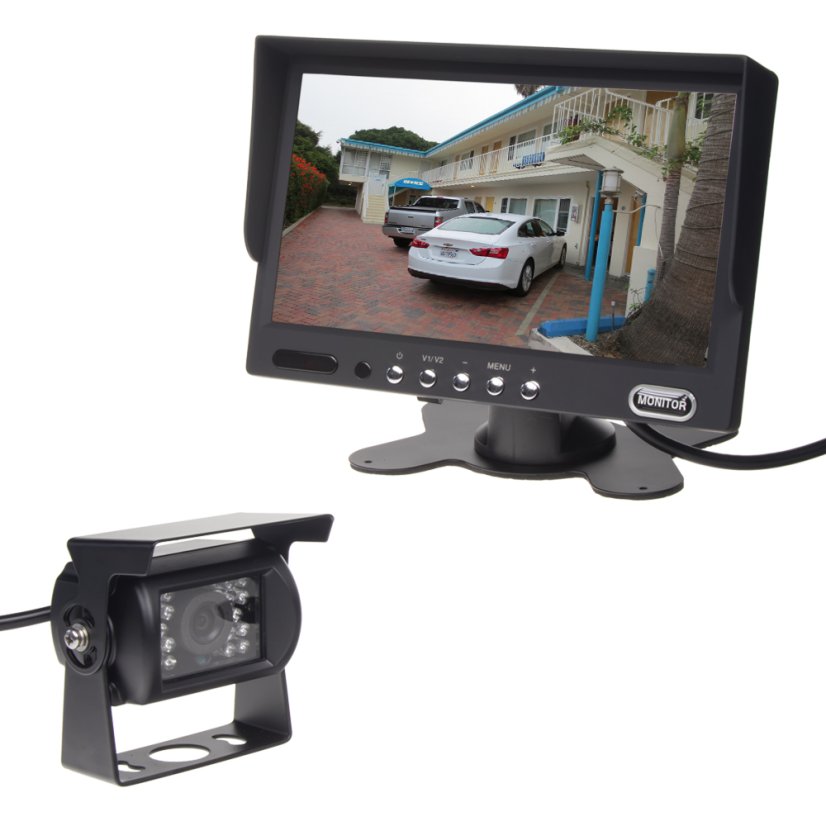 Parking camera with 7" monitor :: Warning lights for cars