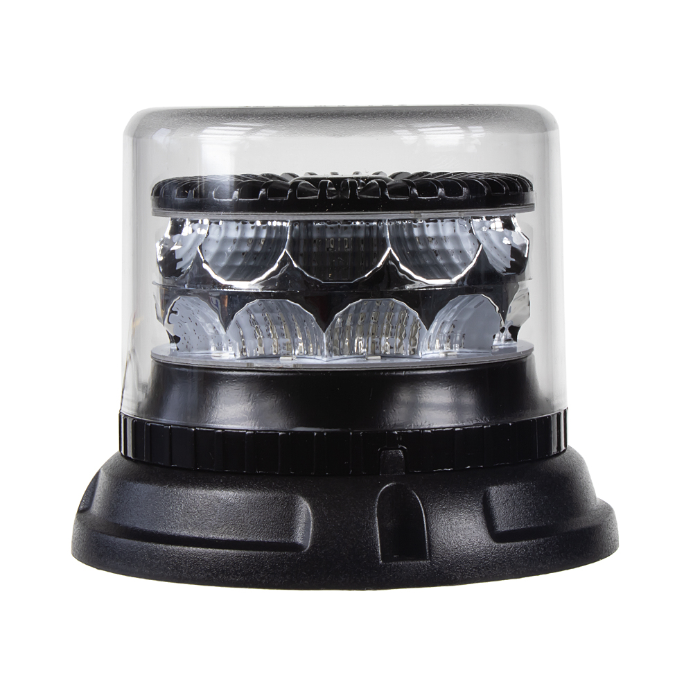 LED maják červený 12/24V, pevná montáž, 24x LED 3W, R10 :: Majáky na auta