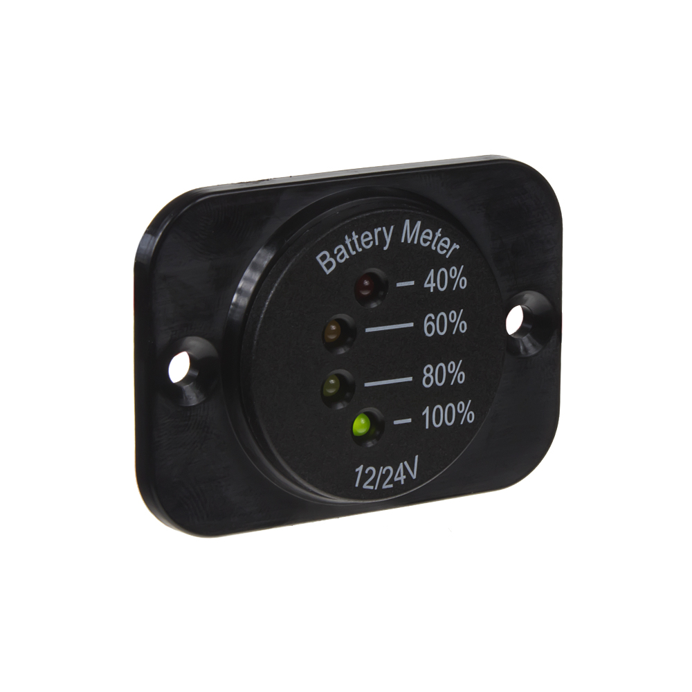 LED battery indicator 12-24V including panel :: Warning lights for cars