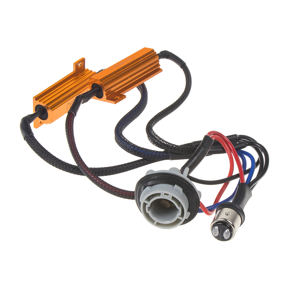 Resistor for bulb BAY15D 12V/21W, 6 ohm, aluminium housing :: Warning ...