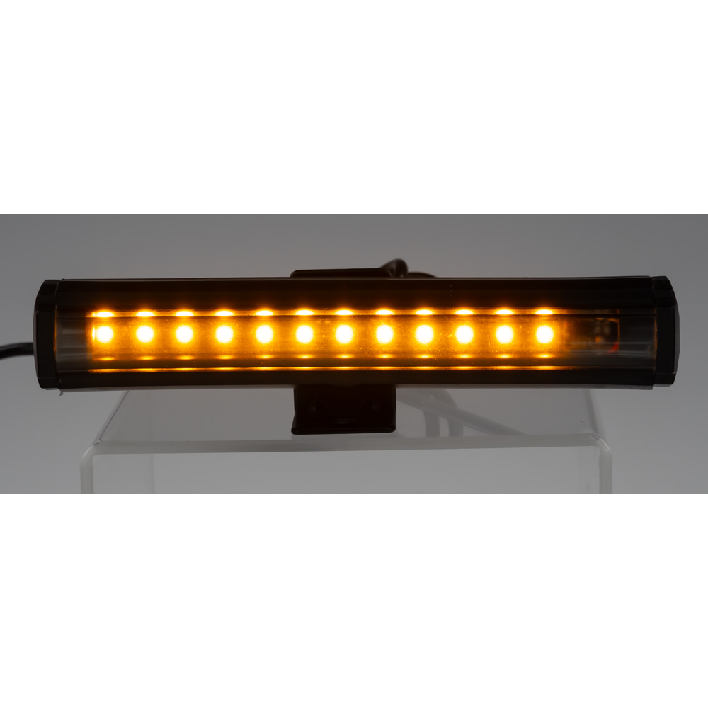 Rubber warning LED light, external, orange, 12V, 150mm :: Warning ...