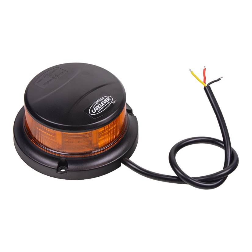 LED beacon, 12-24V, 64x0,5W, orange, fixed mounting, ECE R65 R10 ...