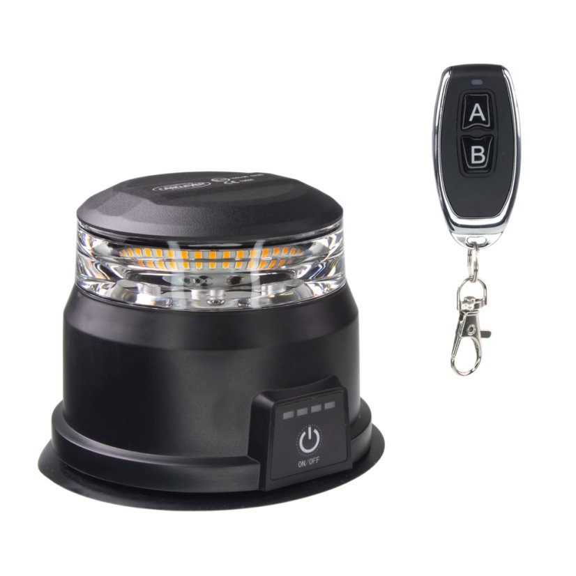 AKU LED beacon, orange, remote control, magnet, R10 :: Warning lights ...